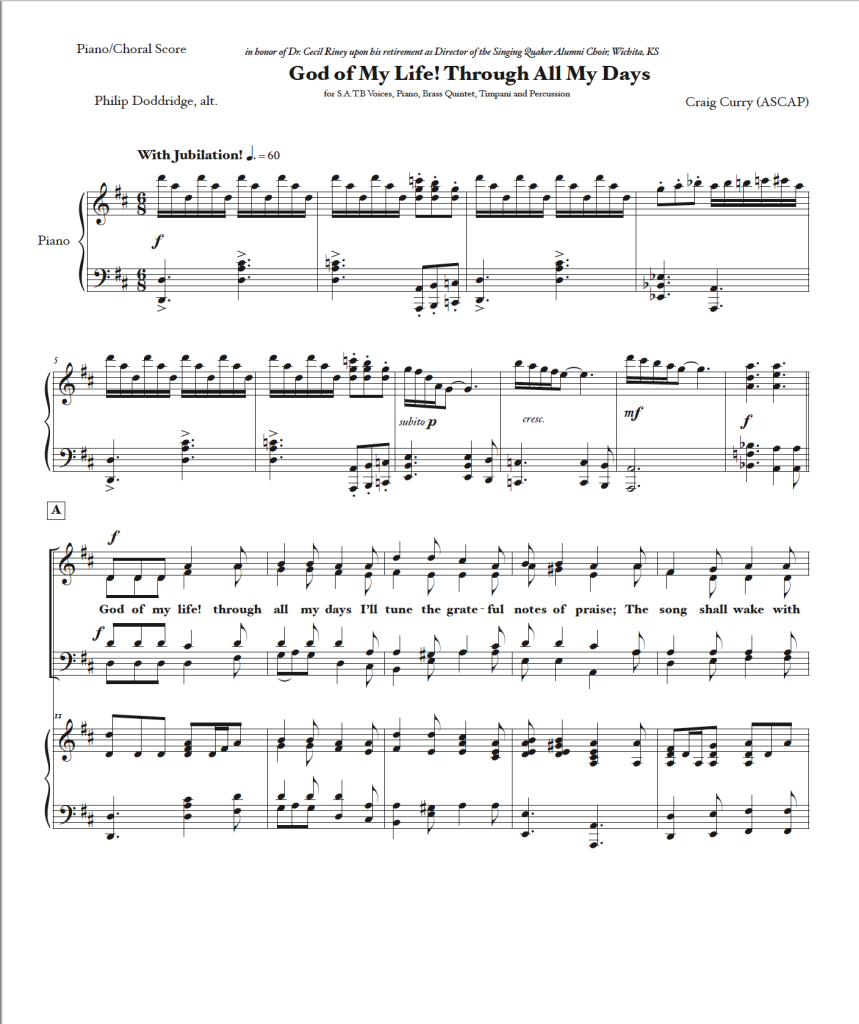 Commissions - Craig Curry Music